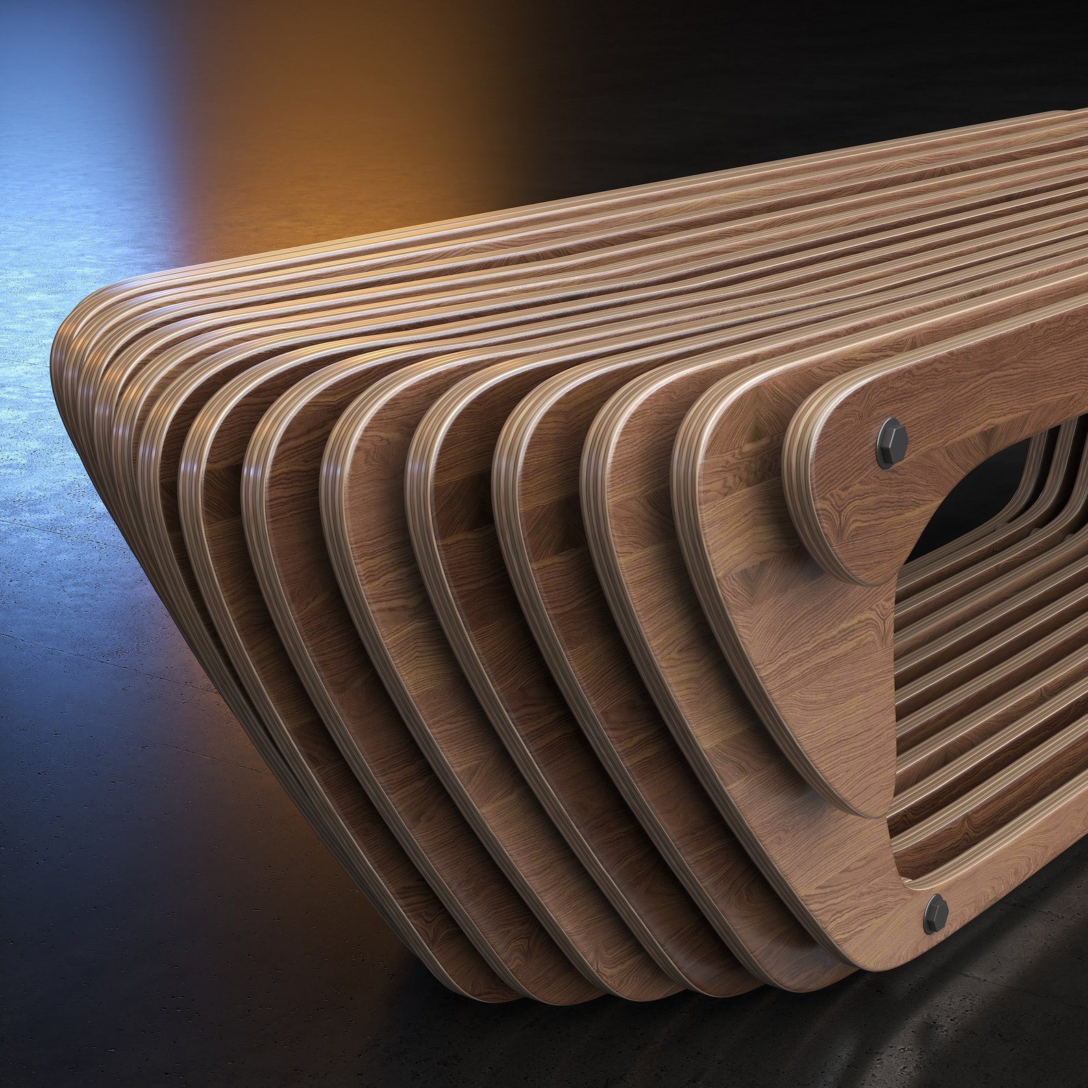 Parametric Bench A-3 / Cnc Files for Cutting / Parametric DXF / Wooden ...