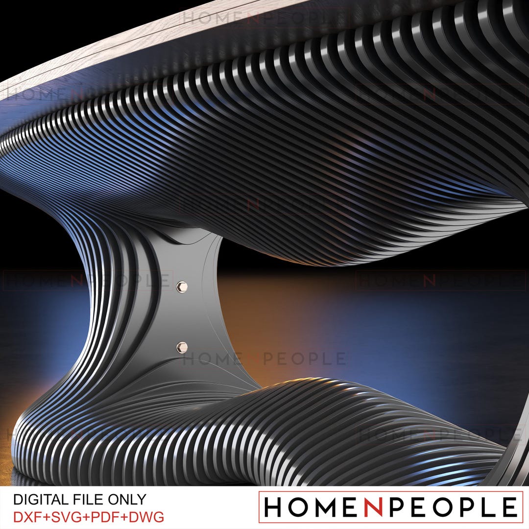 Parametric Dining Table A-6 / CNC Files for Cutting / Plywood Laser ...