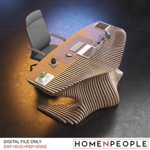 Parametric Reception Desk A-7 / Cnc Files for Cutting / Front Desk ...