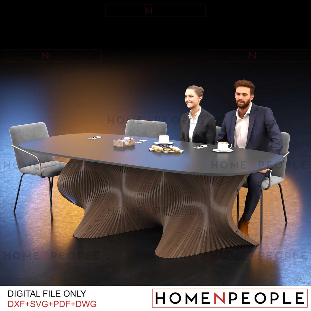 Parametric Dining Table A-1 / CNC Files for Cutting / Plywood Laser ...