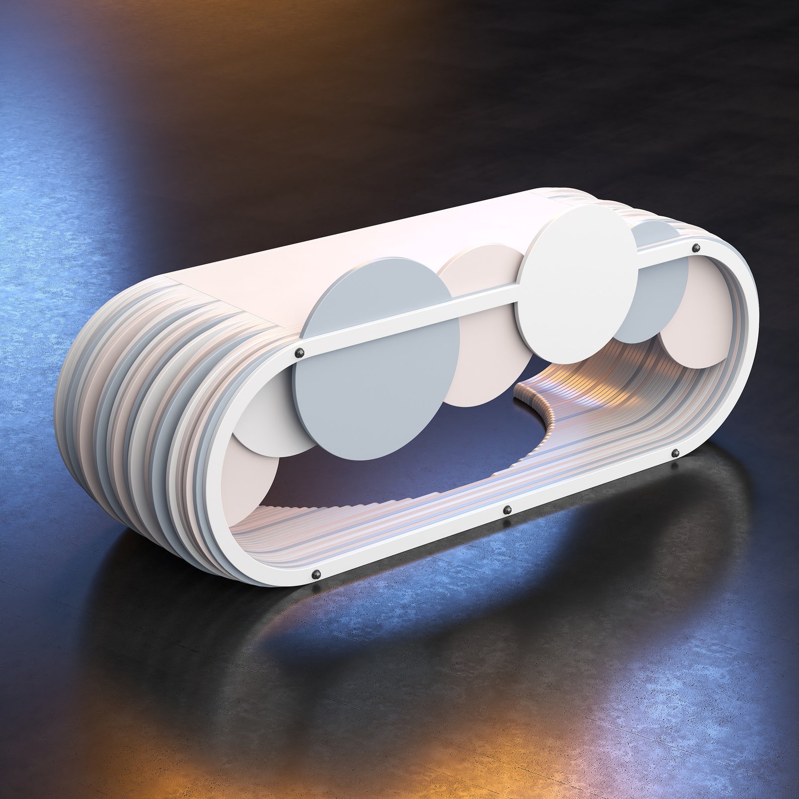 Parametric Reception Desk A-3a / Cnc Files for Cutting / Bubble Front ...