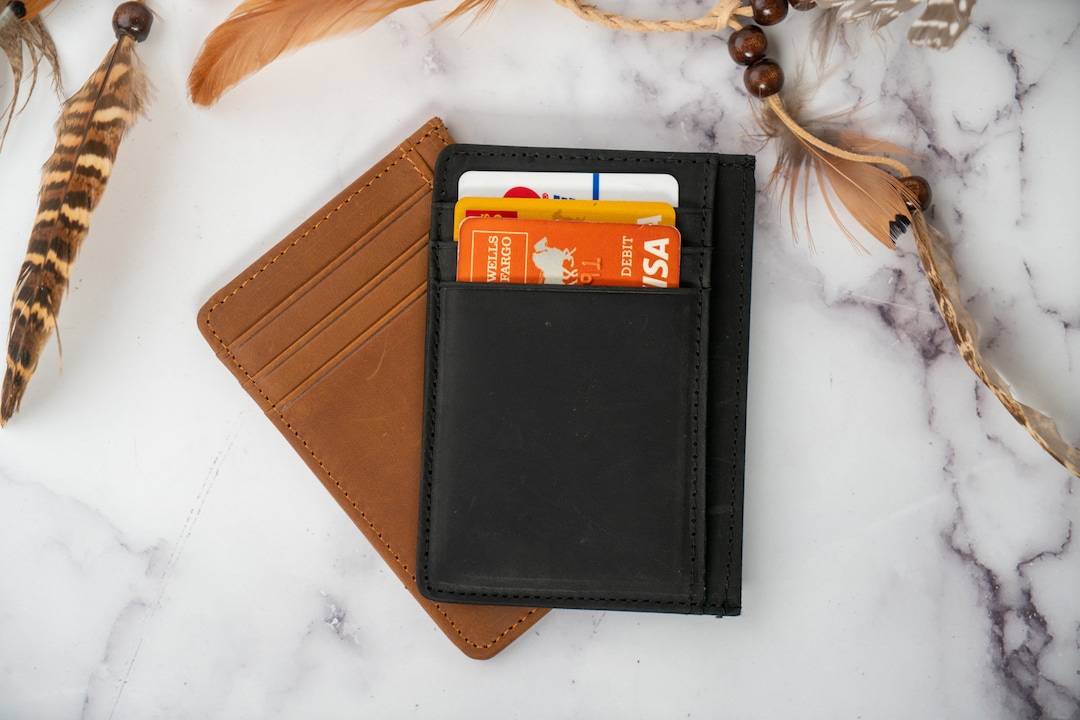 Custom Leather ID Card Holder, Custom Leather ID Wallet, Work ...