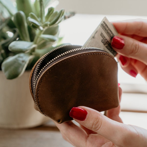 Leather Coin Pouch - Etsy