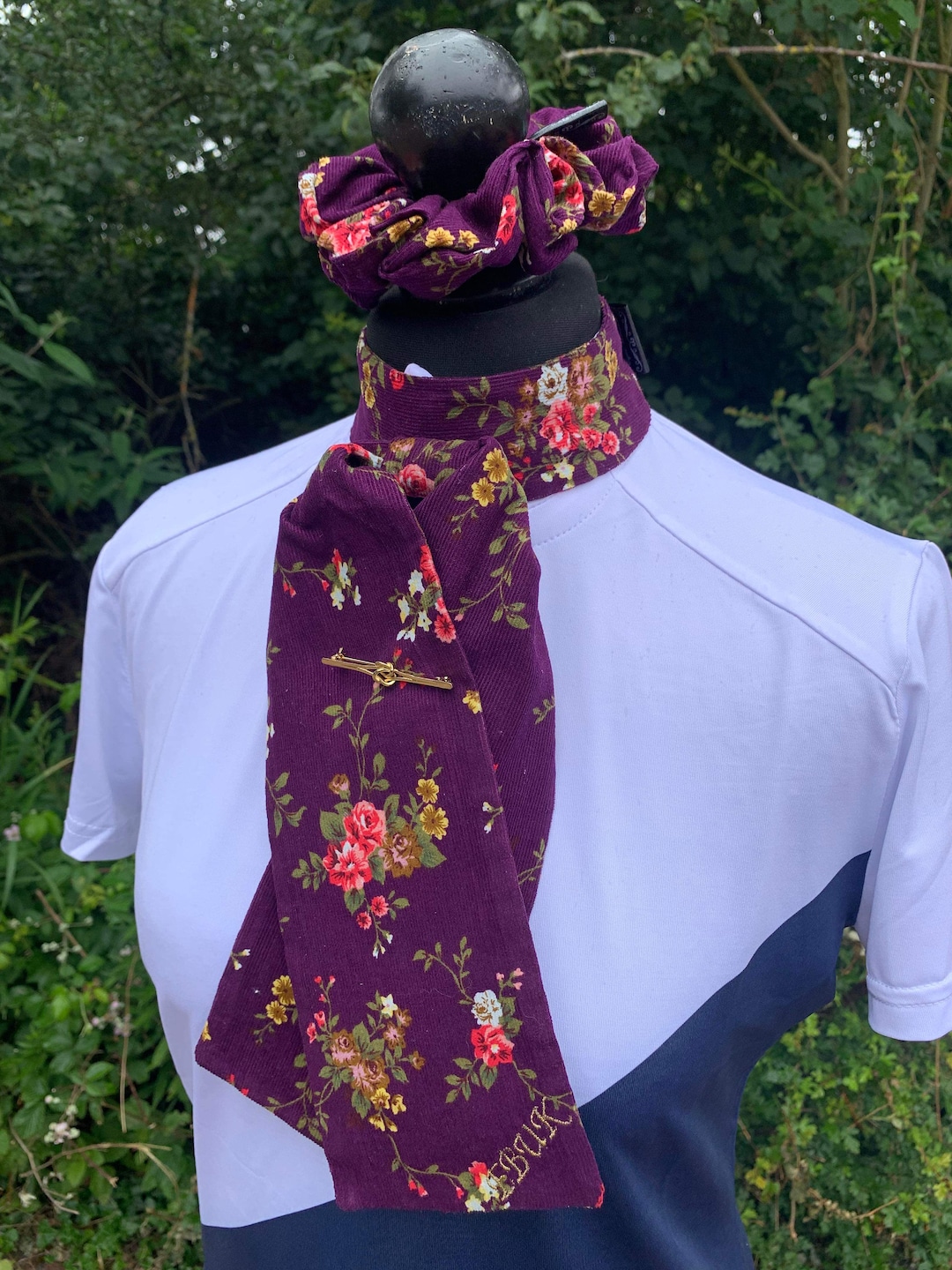 Riding Stock, Pre Tied and Self Tied With Matching Scrunchie & Keyring ...