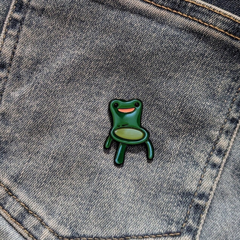 Animal Crossing Themed Enamel Pin Frog Chair, Bells, Brewster's Coffee ...