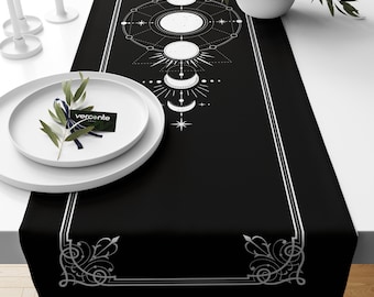 Moon Phases Table Runner, Celestialtable, Trendy Moon, Mystical Table ...