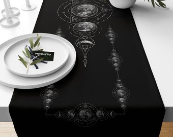 Moon Phases Table Runner, Celestialtable, Trendy Moon, Mystical Table ...
