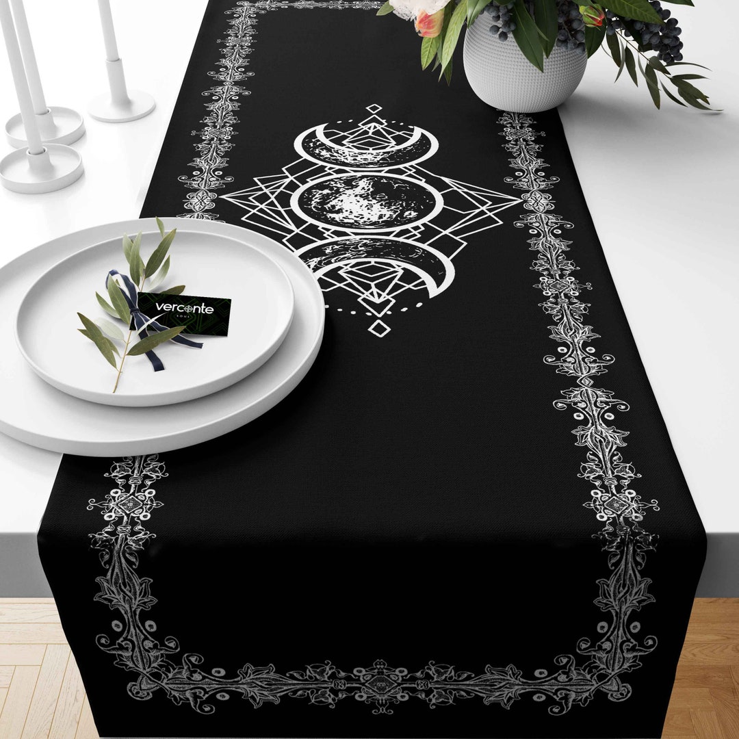 Triple Moon Decorative Table Runner - Etsy