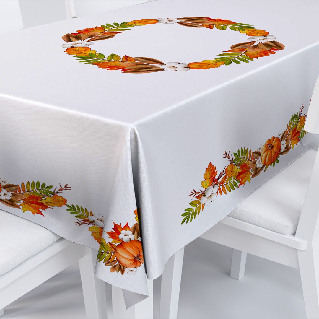 Autumn Themed Table Cloth - Etsy