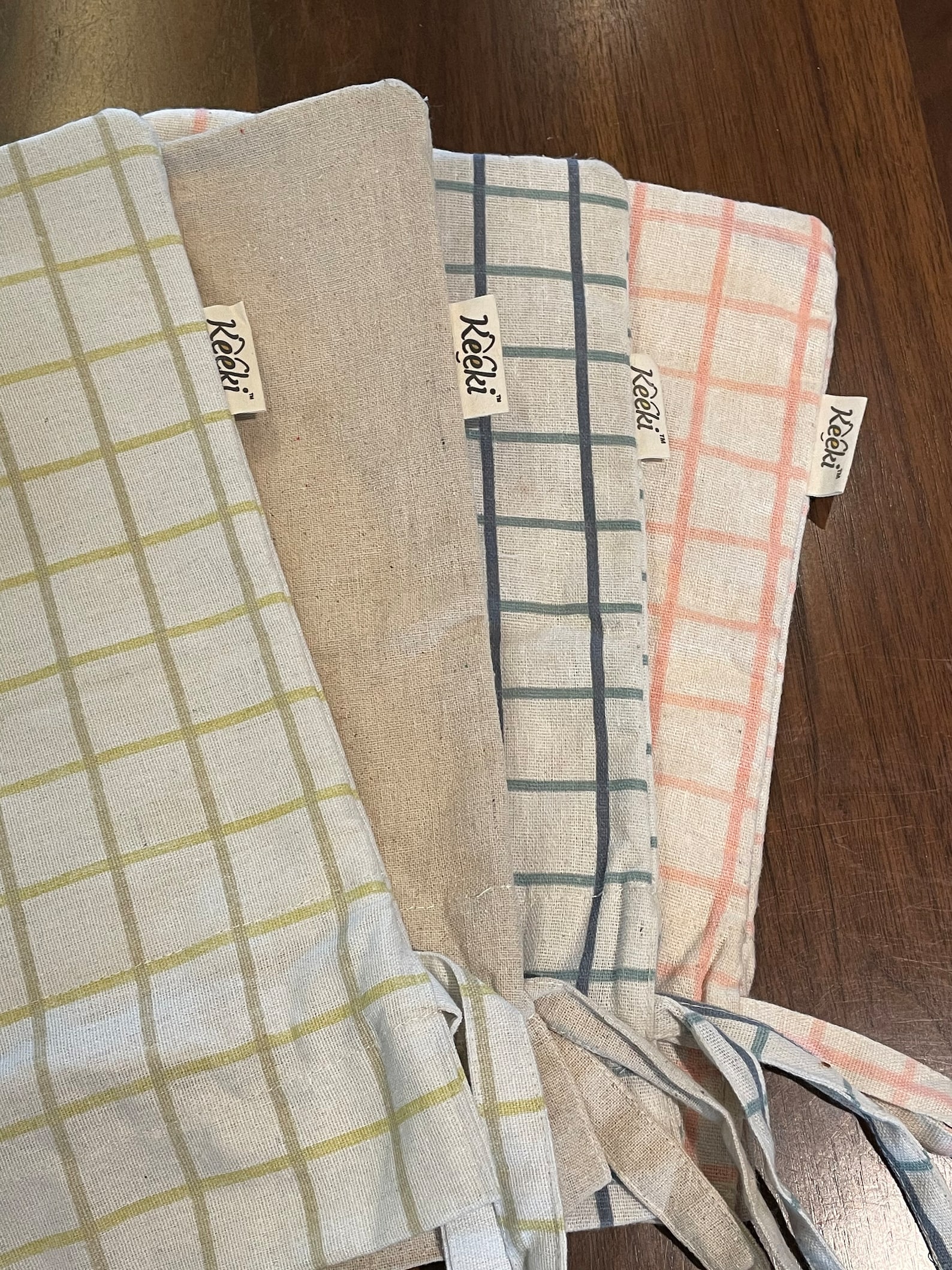 The Original Keeki Bag - Beeswax Lined Linen Storage Bag - Etsy