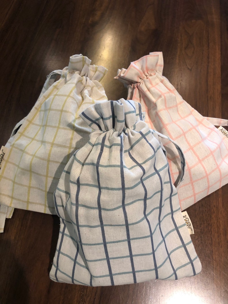 The Original Keeki Bag - Beeswax Lined Linen Storage Bag - Etsy