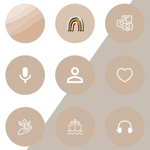 Beige Minimalist Aesthetic Instagram Highlight Icons L Simple and ...
