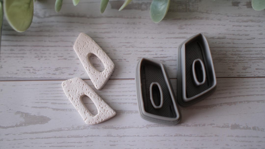 Organic Rectangle Donut Clay Cutters: Polymer Clay Earring Set - Etsy