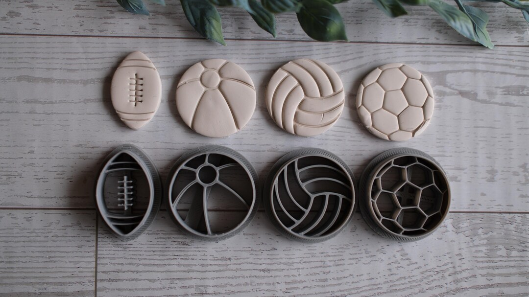Sport Balls Polymer Clay Cutter: Abstract Dangle Earring Tool - Etsy