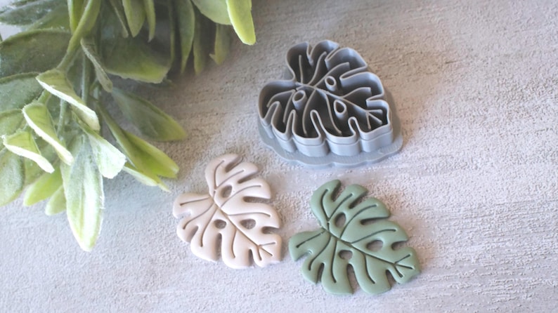 Monstera Leaf Polymer Clay Cutter - Etsy