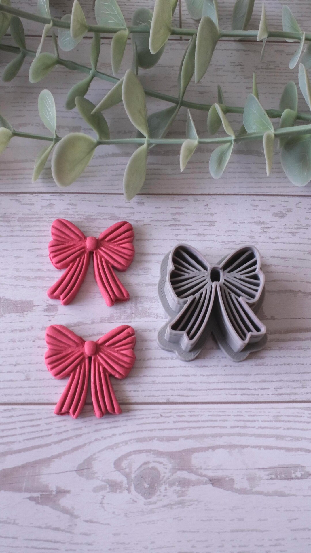 Lined Ribbon Bow Clay Cutter: Polymer Clay Jewelry Tool - Etsy
