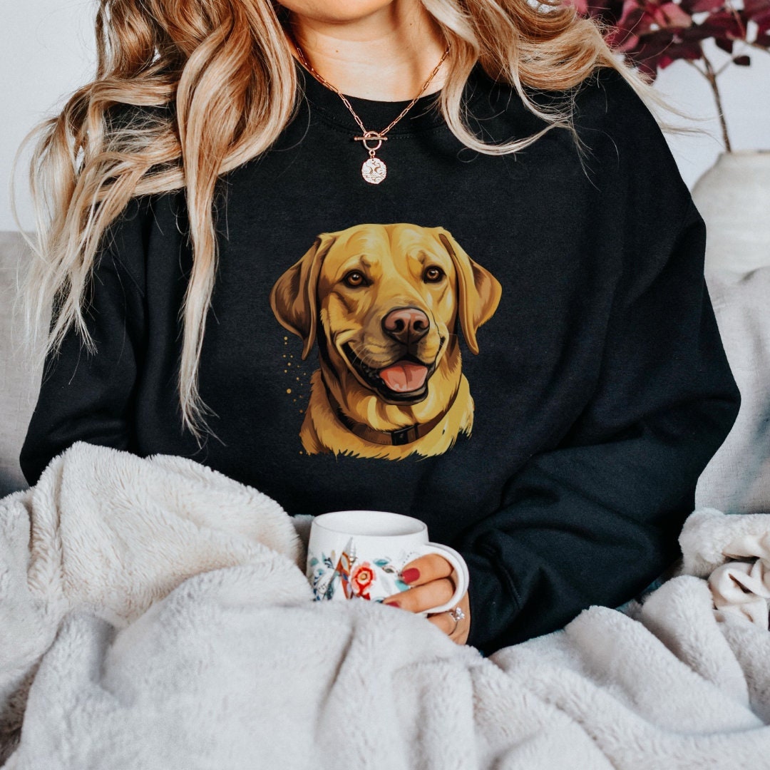 Yellow Lab Sweatshirt, Yellow Lab, Yellow Lab Gifts, Dog Mom Sweater ...