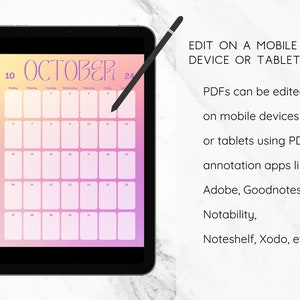 Editable October 2024 Calendar Printable, Retro Groovy October 2024 ...