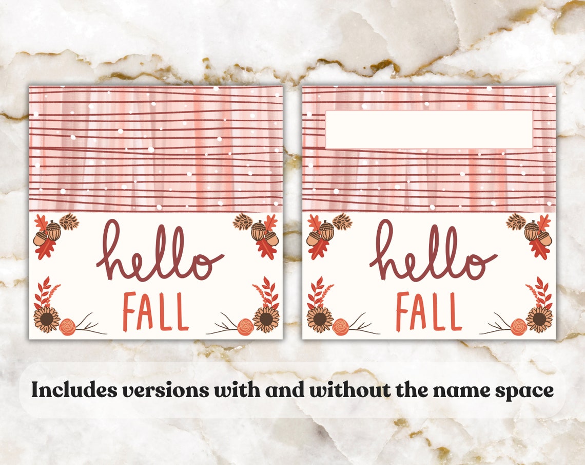 Printable Fall Bag Toppers, Autumn Bag Toppers Printable, Fall ...