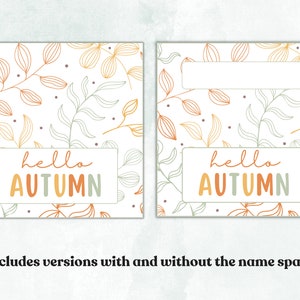 Printable Fall Bag Toppers, Autumn Bag Toppers Printable, Fall ...