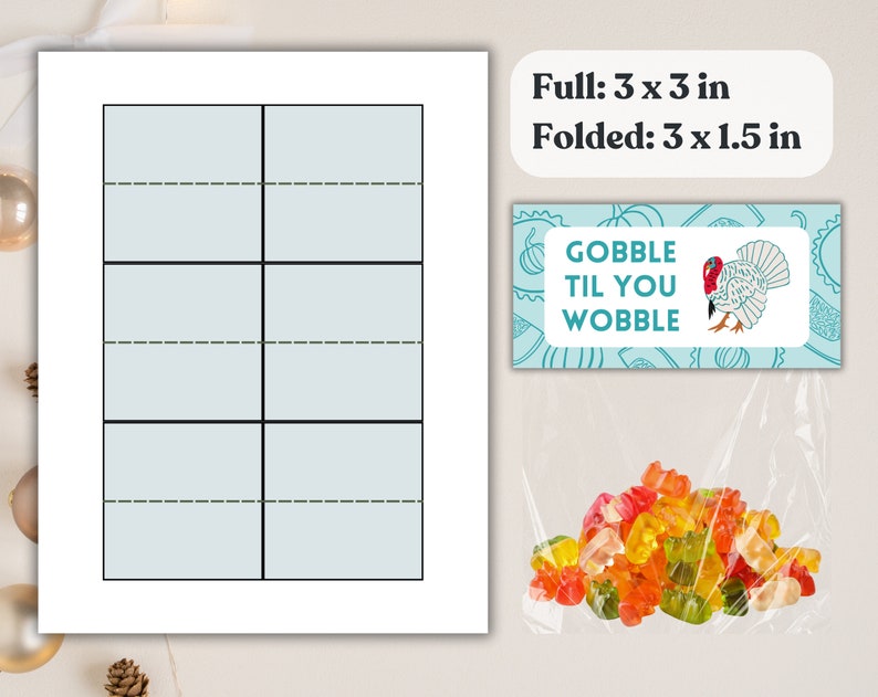 Printable Thanksgiving Bag Toppers, Autumn Bag Toppers Printable ...