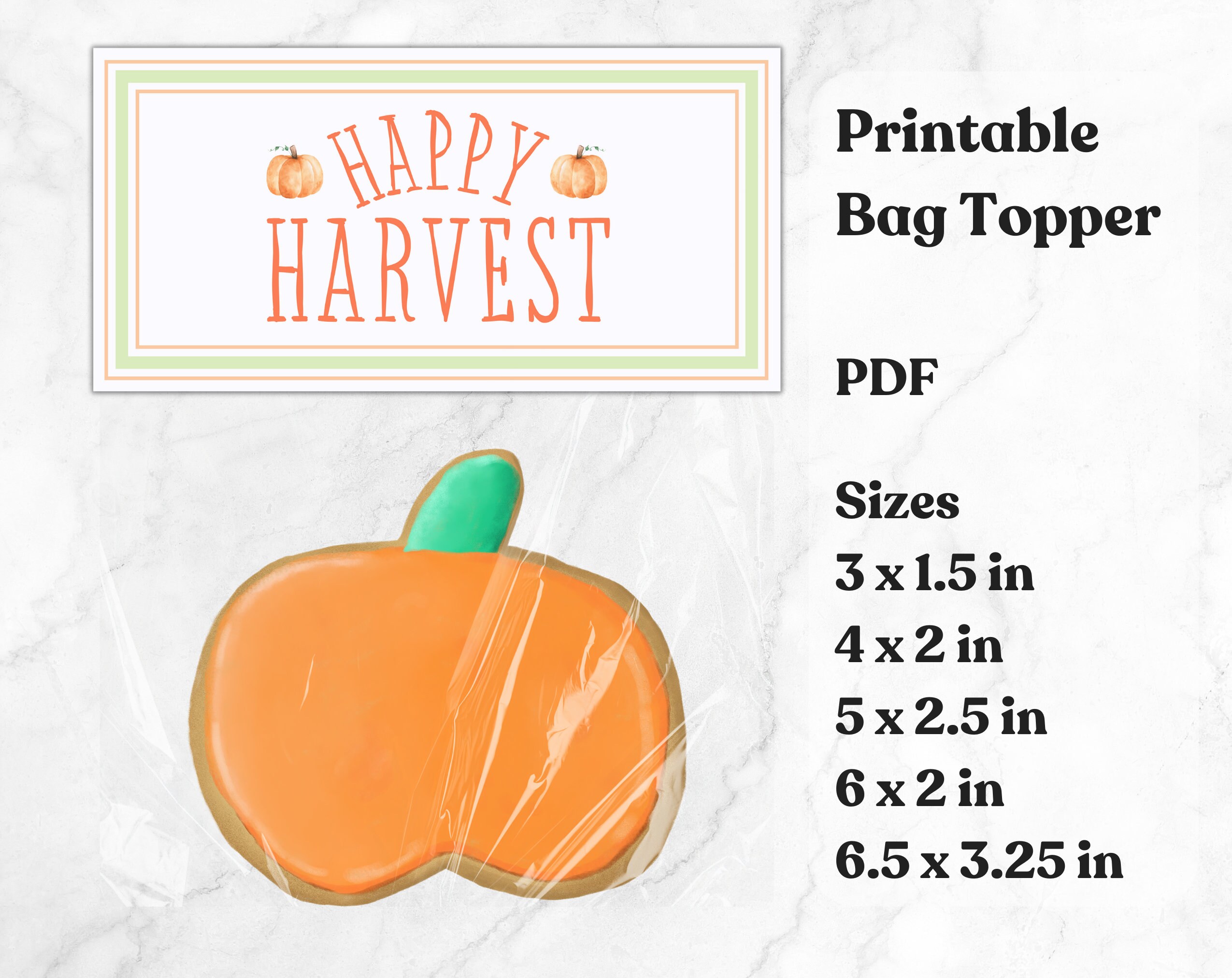 Printable Fall Bag Toppers, Autumn Bag Toppers Printable, Fall ...