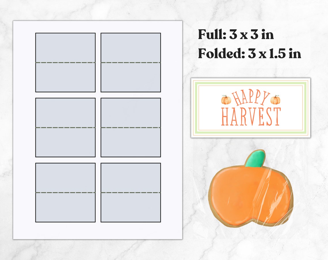 Printable Fall Bag Toppers, Autumn Bag Toppers Printable, Fall ...