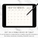 Editable September 2024 Calendar Printable, Simple Modern September ...