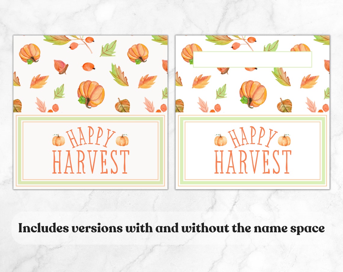 Printable Fall Bag Toppers, Autumn Bag Toppers Printable, Fall ...