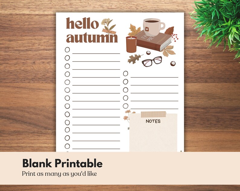 Editable Fall Bucket List, Printable Fall Bucket List,letter Autumn ...
