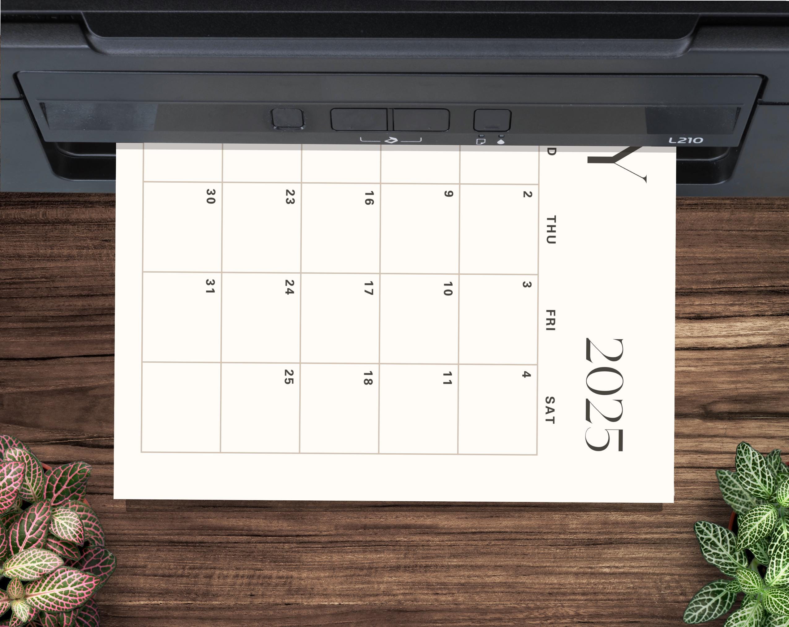 Editable January 2025 Calendar Printable, Simple Modern January 2025 ...