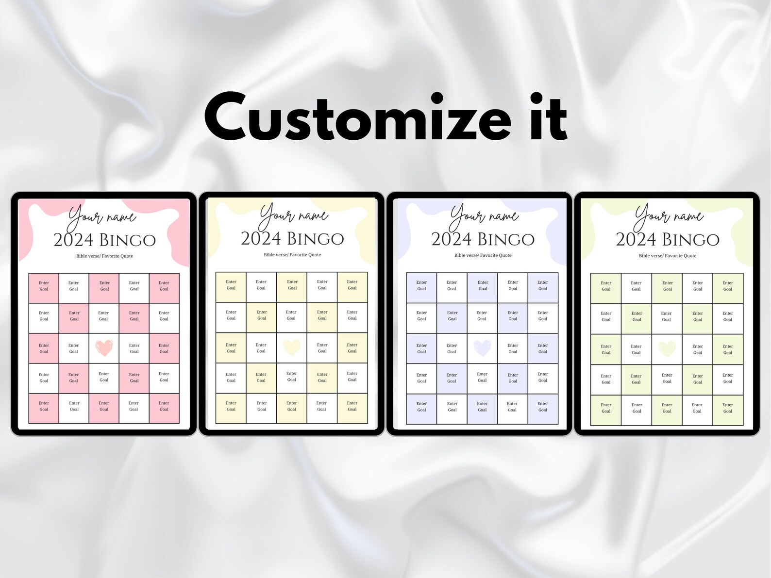 2024 Bingo Card Digital Template Manifestation Bingo Digital Bingo Card New Years Resolution ...