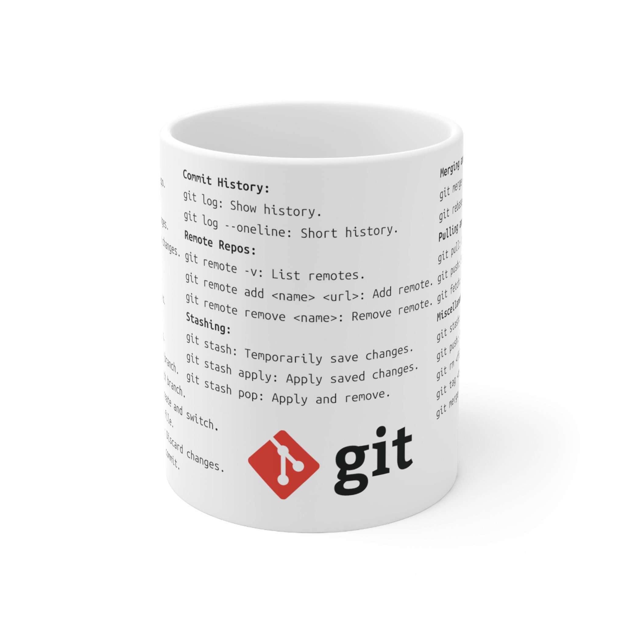 Git Commands Mug Programmer Mug Nice Developers Mug Mug For Developers Coder Mug Coding
