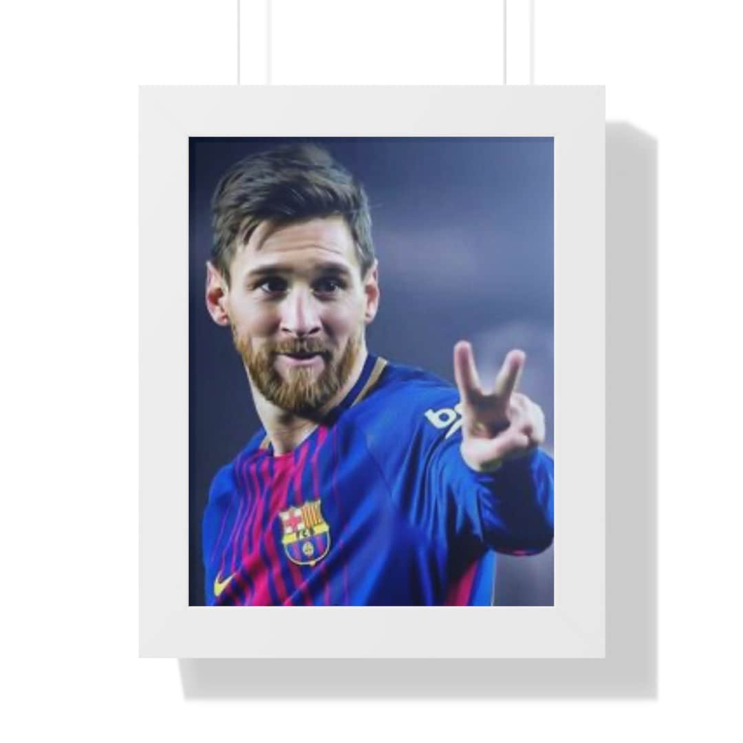 Lionel Messi Soccer/football Framed Vertical Poster - Etsy