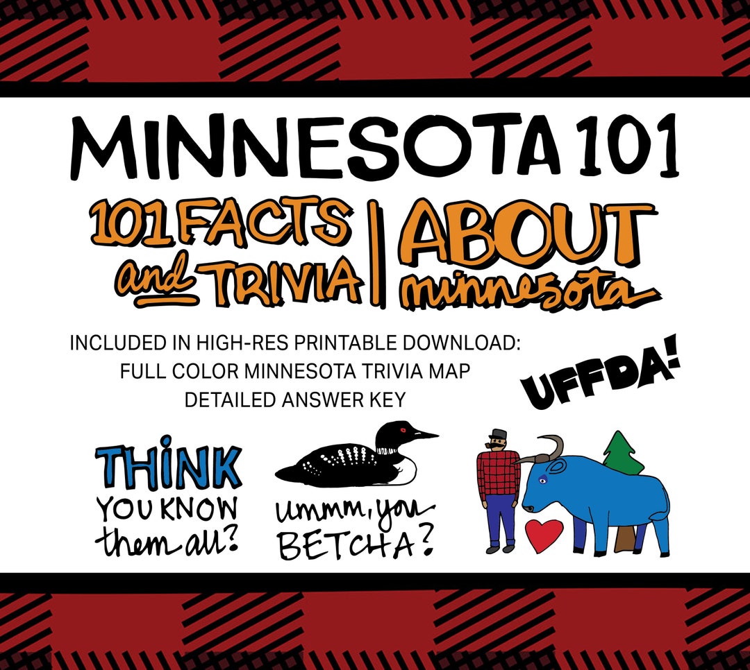 Minnesota Trivia Game - Etsy
