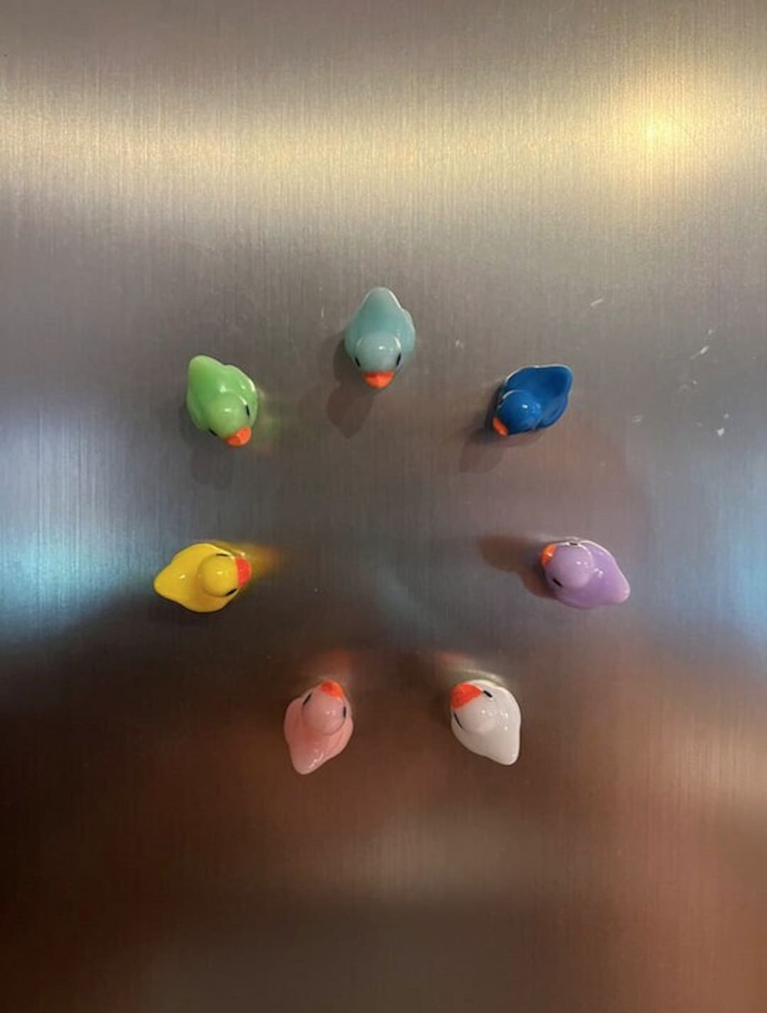 Mini Rainbow Ducks Magnets Set of 7 - Etsy