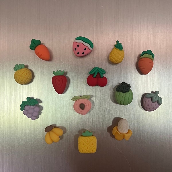 Fruit & Veggie Magnets - Etsy