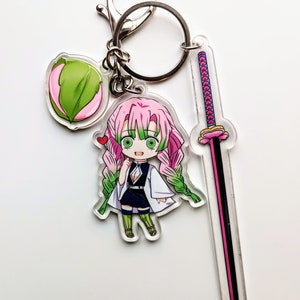 Demon Anime Sword Key Chain | Assorted Characters - Etsy