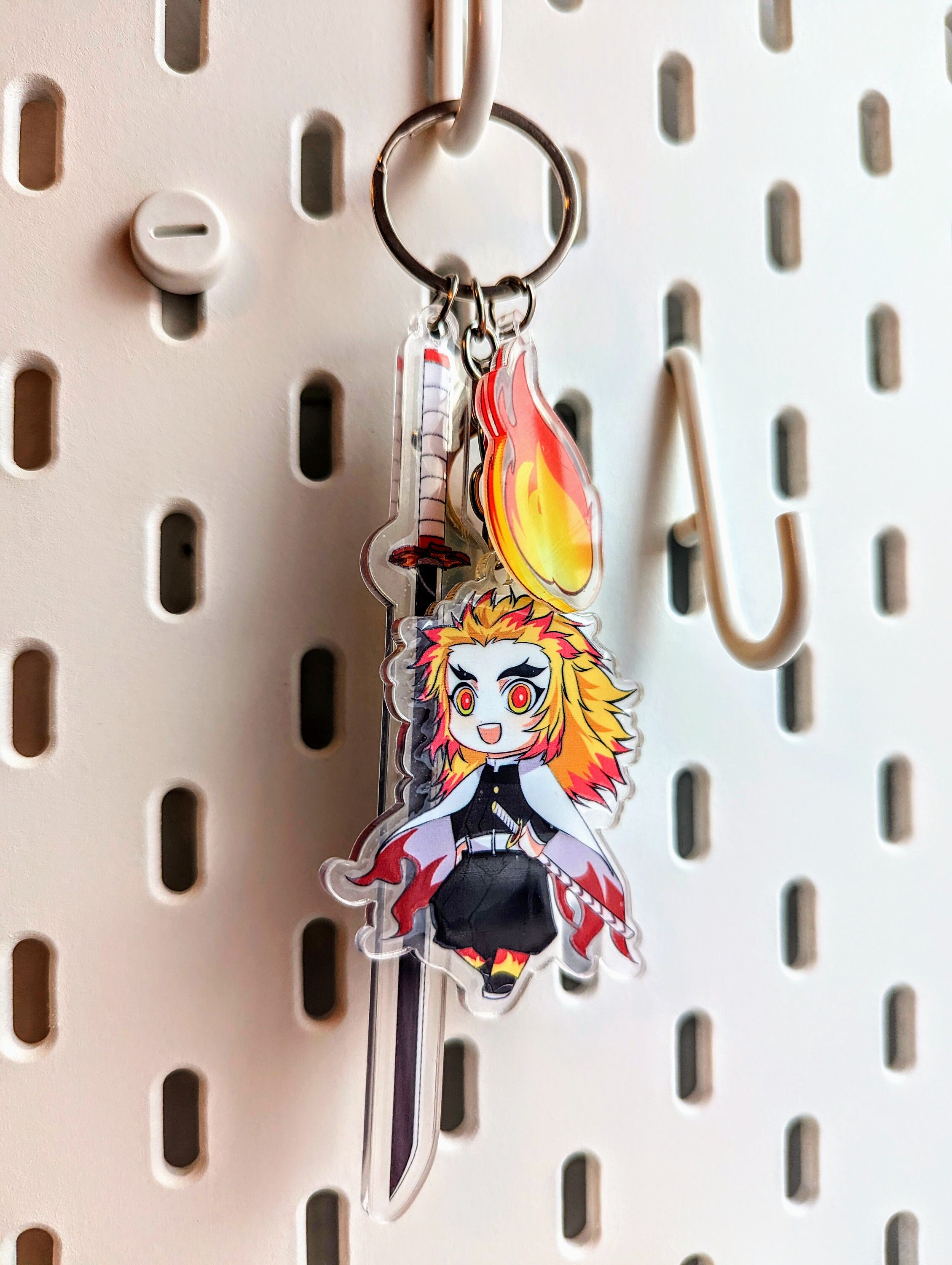 Demon Anime Sword Key Chain Assorted Characters - Etsy