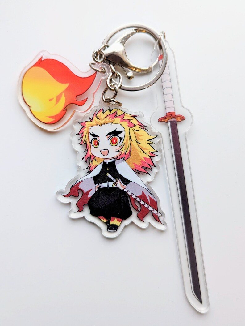Demon Anime Sword Key Chain Assorted Characters - Etsy
