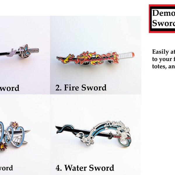 Demon Slayer Pin Badge - Etsy