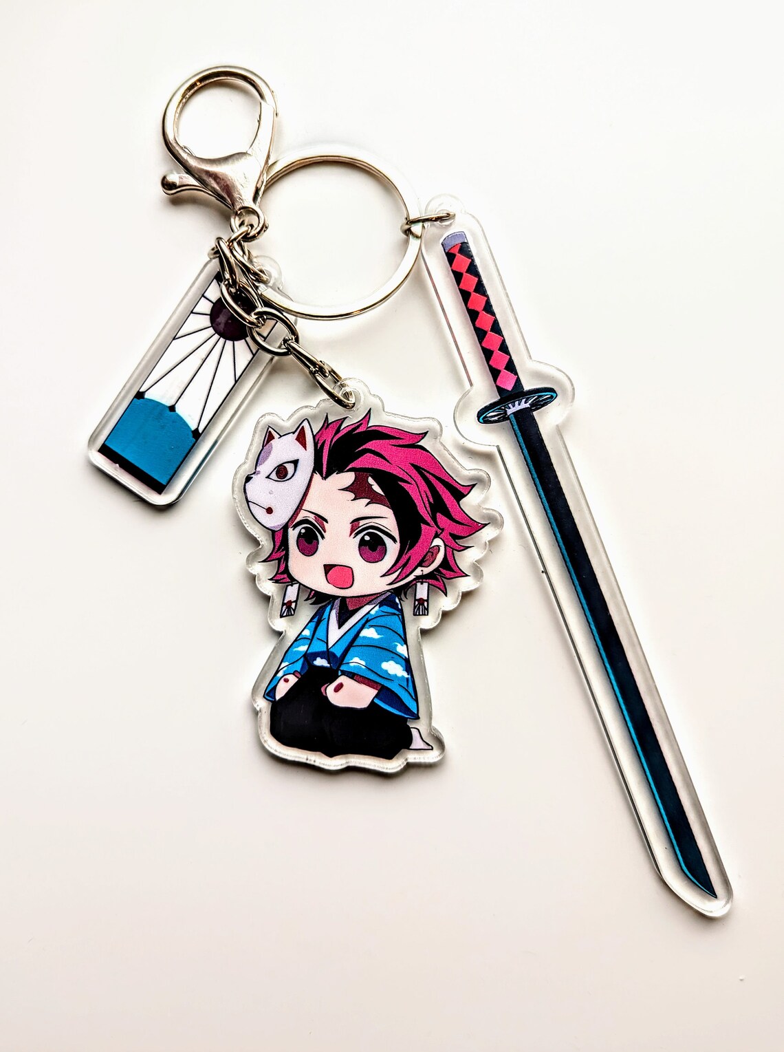 Demon Anime Sword Key Chain Assorted Characters - Etsy