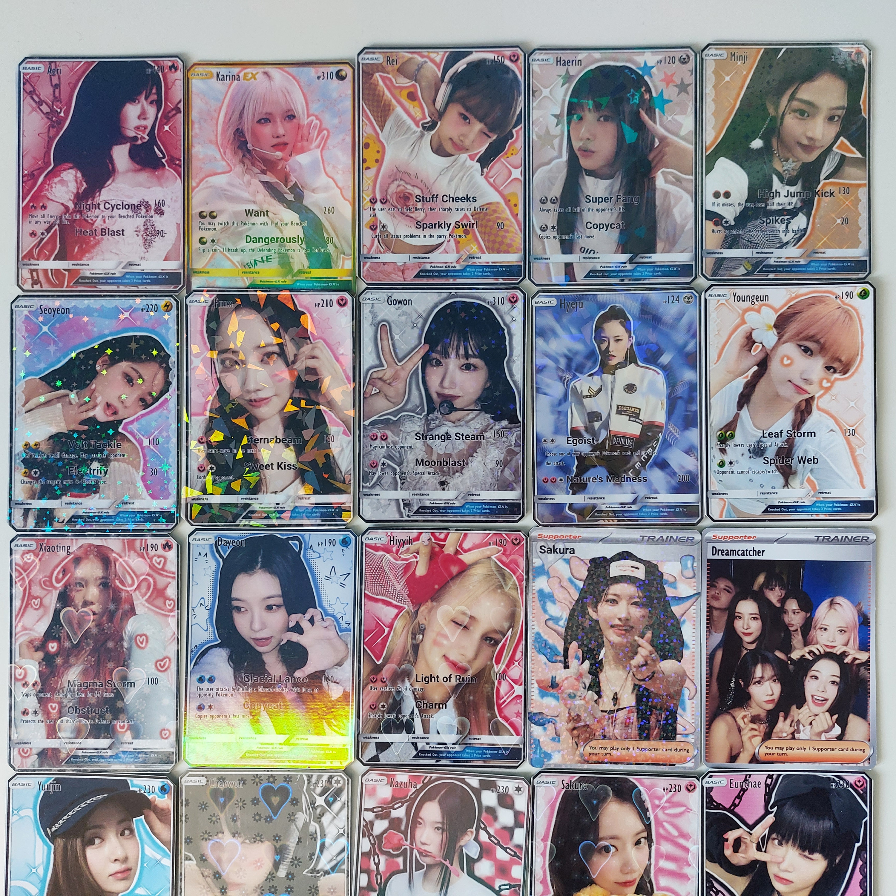 Various Girlsgroups Fanmade Pokémon Photocards - Etsy