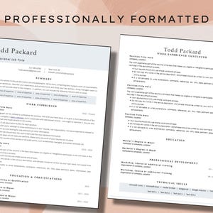 Best Professional Resume Template for Microsoft Word 2024 | Includes ...