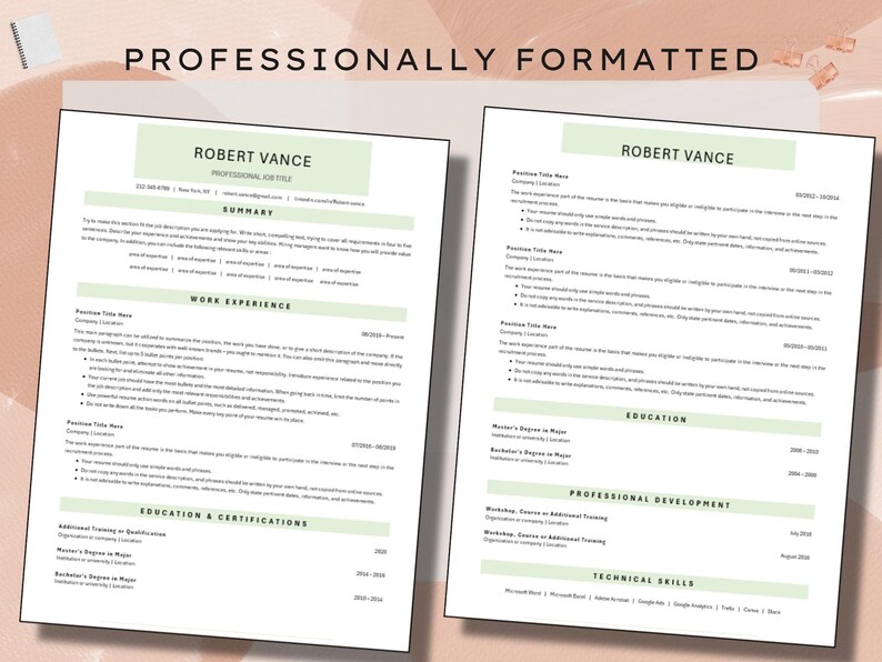 Ultimate Professional Resume Template for Microsoft Word 2024 ...