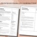 Professional Resume Template for Microsoft Word 2024 | Includes Cover ...
