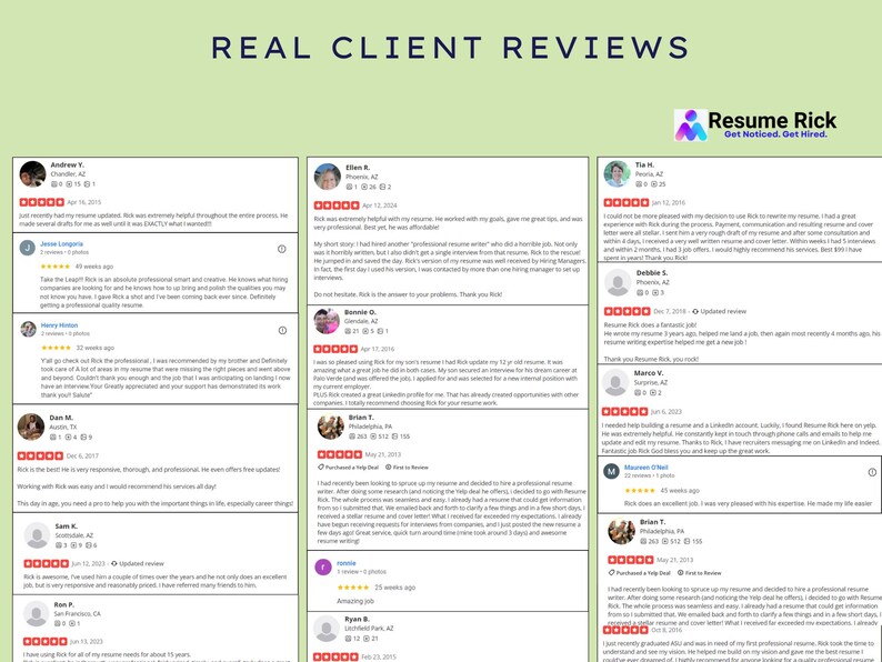 Resume Template for Microsoft Word - Modern Format, Professional ...