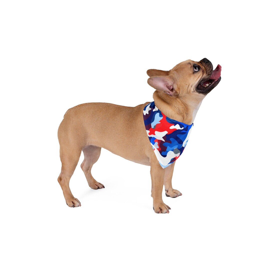 Red, White, and Blue Camo Dog Bandana - Etsy