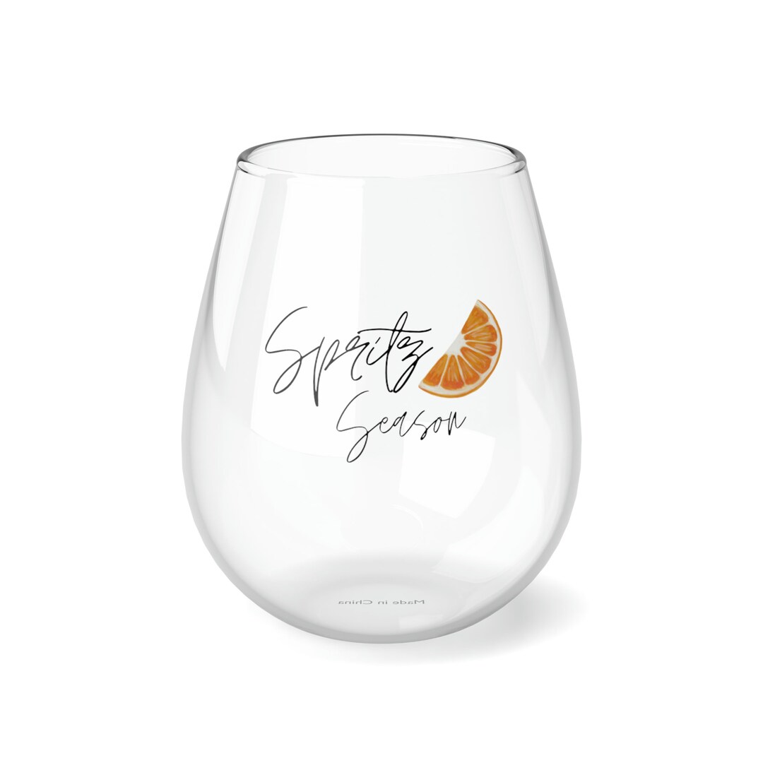 Spritz Season Wine Glass, Spritz Season, Wine Glass, Aperol Spritz ...