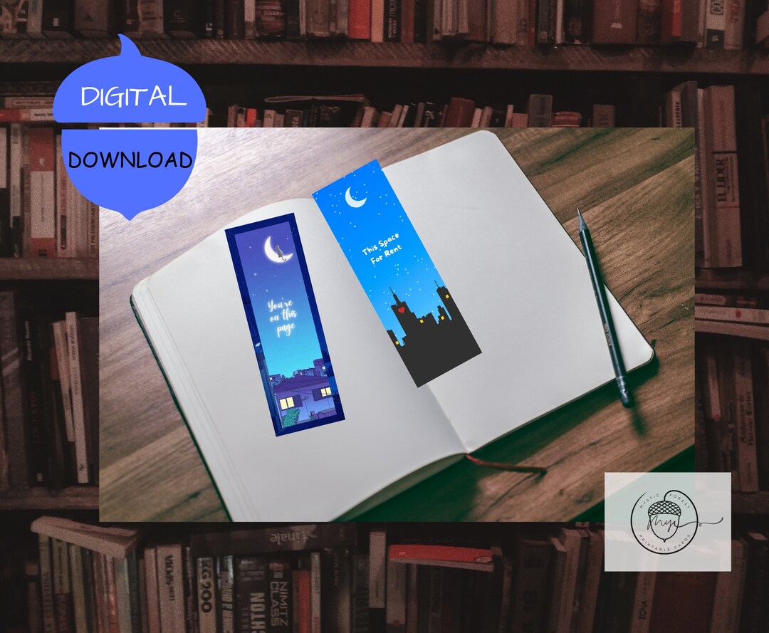 Cityscapes Printable Bookmarks Instant Download Digital Product Digital ...